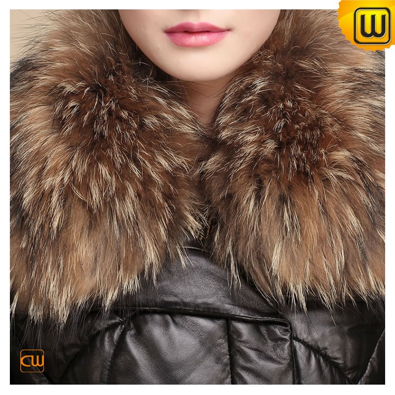 Funky Women Down Coat with Fur Collar CW630126